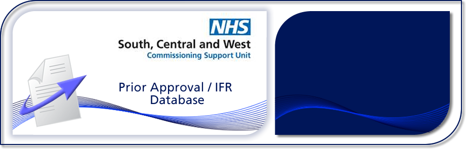 Prior Approval/IFR Database - SCWCSU